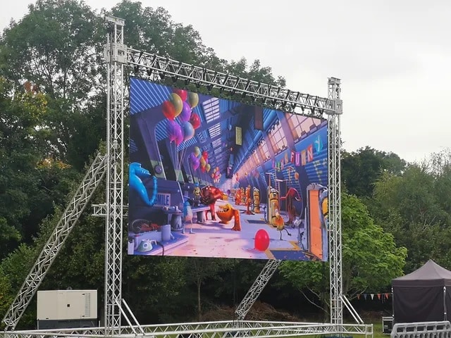 Waterproof Backstage with outdoor Led Screen Panels - Mirackle - Led ...