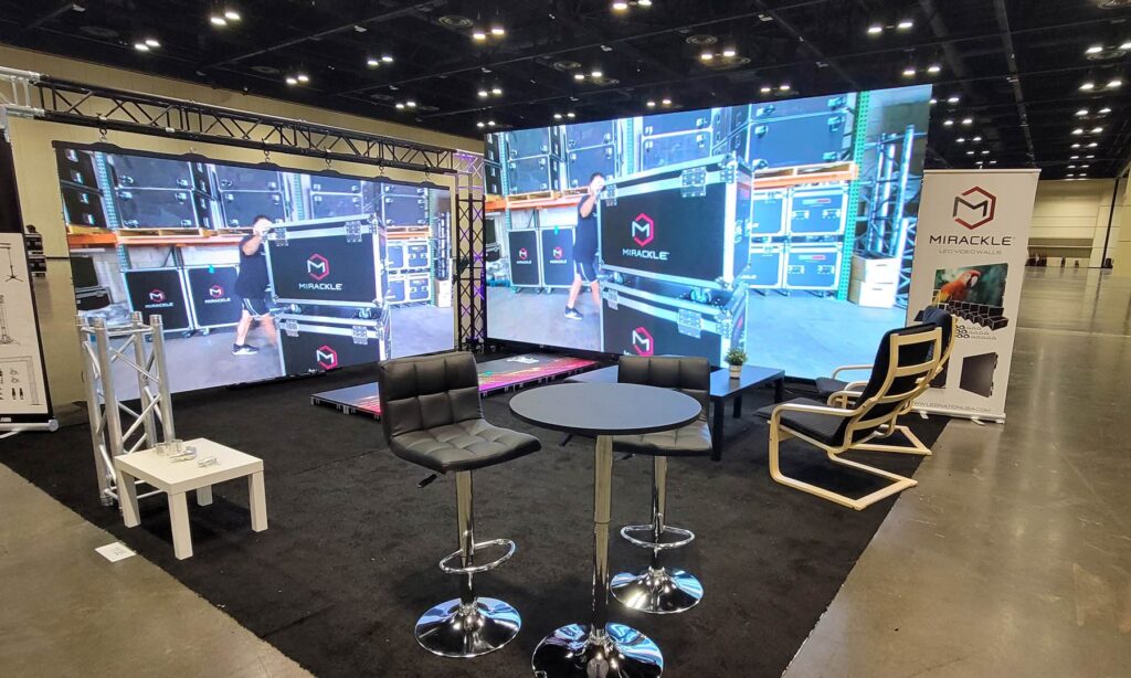 Trade Show LED Displays - Mirackle - Led Wall Panels Solutions - Big ...